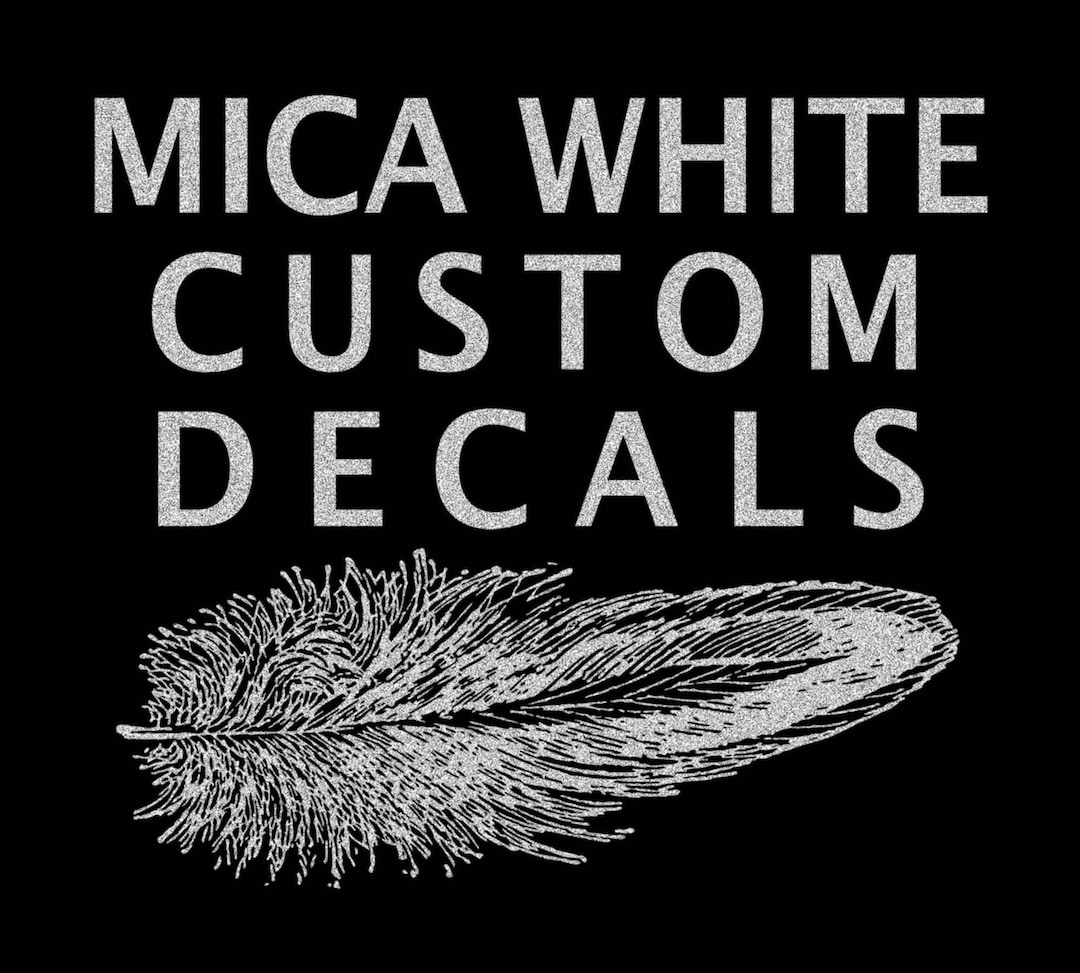 CUSTOM Mica White Silkscreen Decals for Ceramic, Glass, and Enamel - Etsy