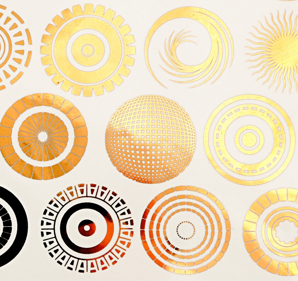 Small Circles - Ceramic Overglaze Decal - Glass Fusing Decal - Enamel ...