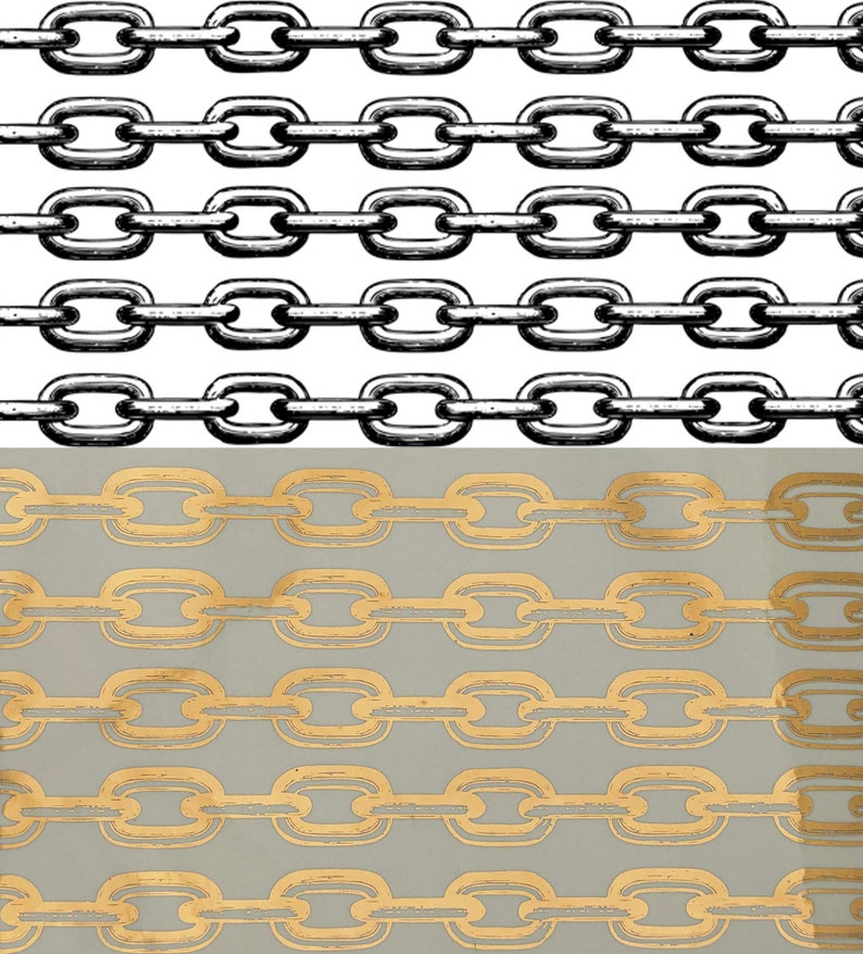 Chains Ceramic Decal Glass Decal Enamel Decal LEAD | Etsy