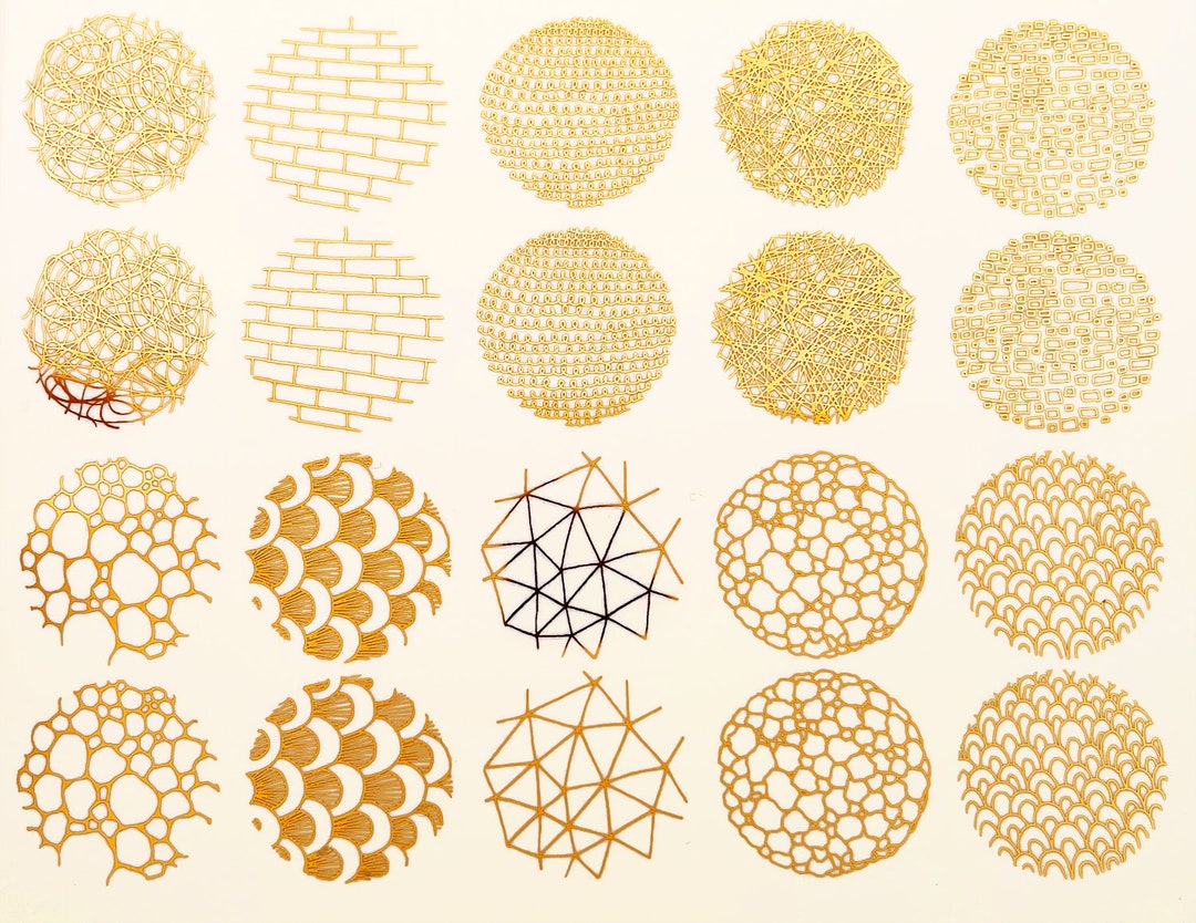 Texture Circles #2 - Ceramic Overglaze Decal - Glass Fusing Decal ...