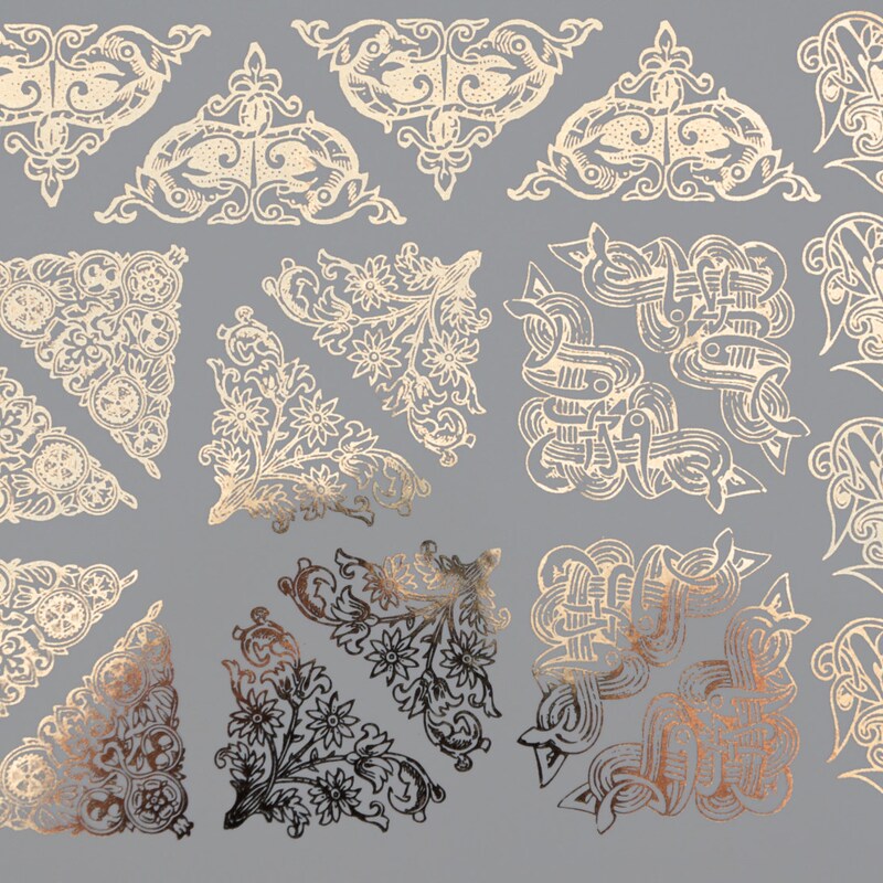 Corner Scroll Decal - Etsy