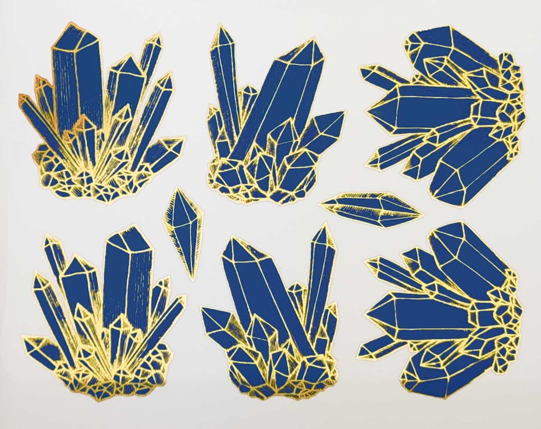 2 Color Crystals - Ceramic Overglaze Decal - Glass Fusing Decal ...