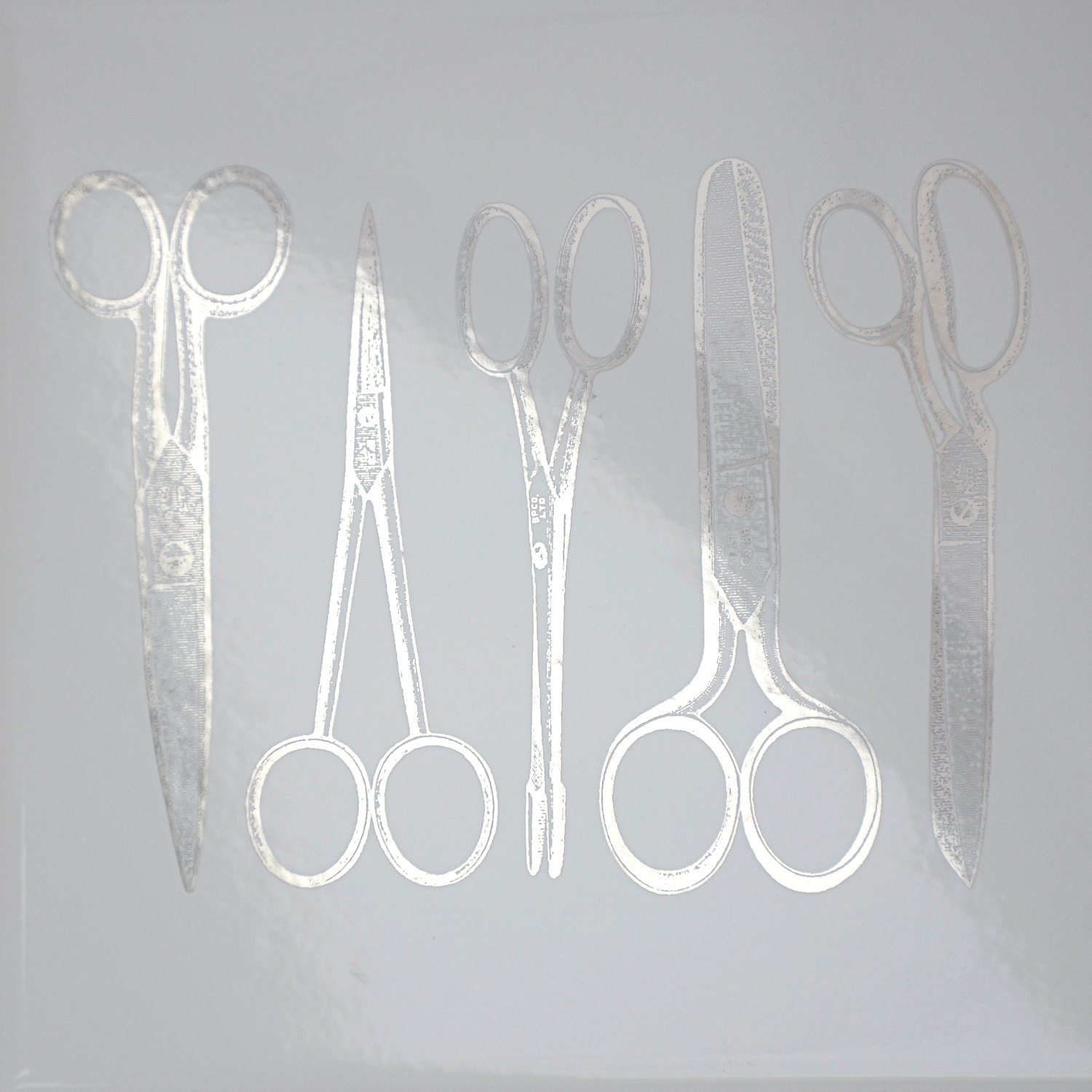 Vintage Scissor Ceramic Decals Glass Decals or Enamel Decals - Etsy