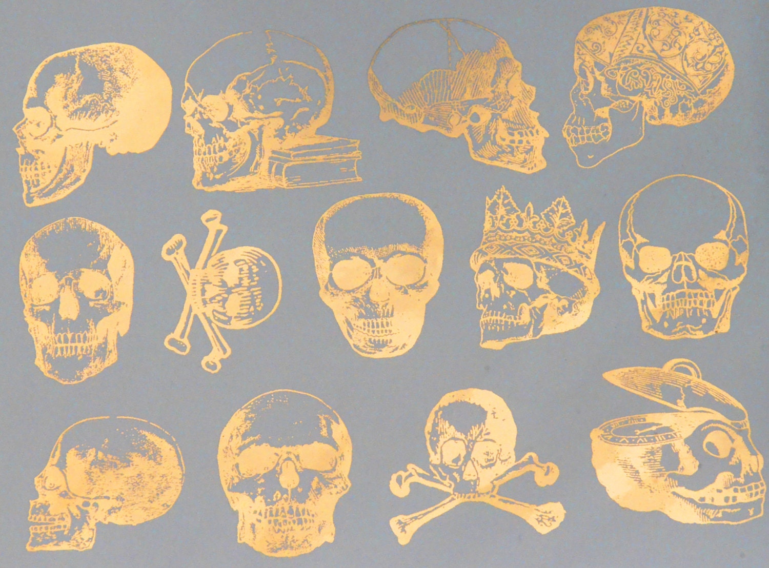 Vintage Skull Decals Glass Fusing Decals Waterslide Decals - Etsy