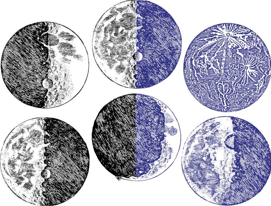 CONE 6 Moons Ceramic Decals, Glass Decals or Enamel Decals - Etsy