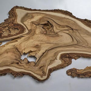 A Natural Board With Original Edges 1350x700x40 Mm / 53.15x27.56x1.57 ...