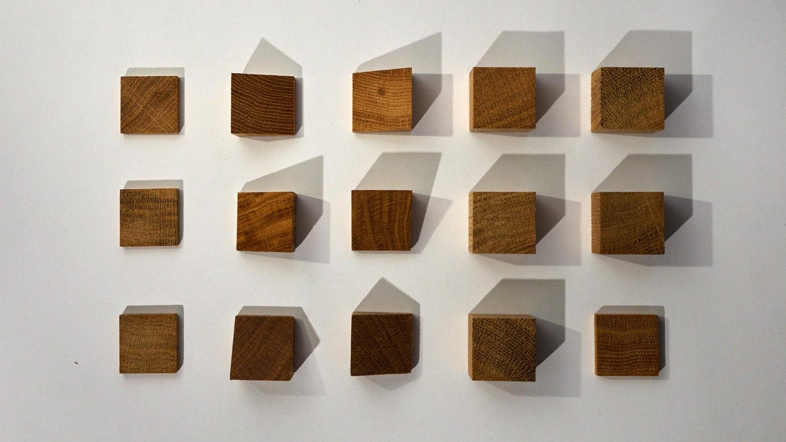 Natural Oak Wood Blocks Painted With Osmo Matte Oil – Perfect for DIY ...