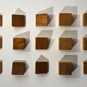 Natural Oak Wood Blocks Painted With Osmo Matte Oil – Perfect for DIY ...