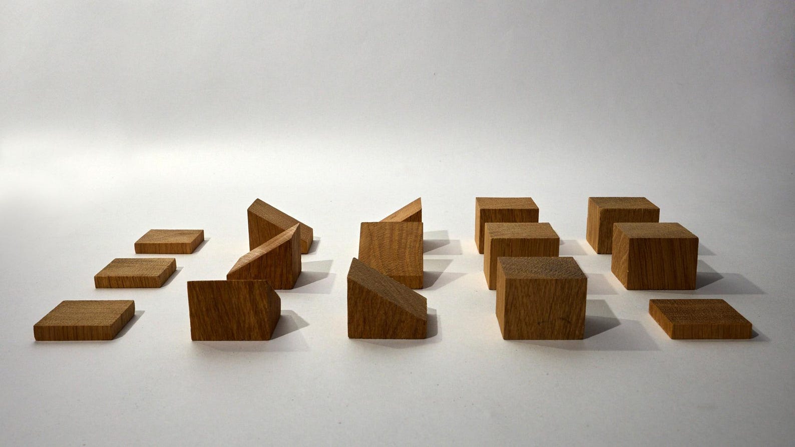 Natural Oak Wood Blocks Painted With Osmo Matte Oil – Perfect for DIY ...