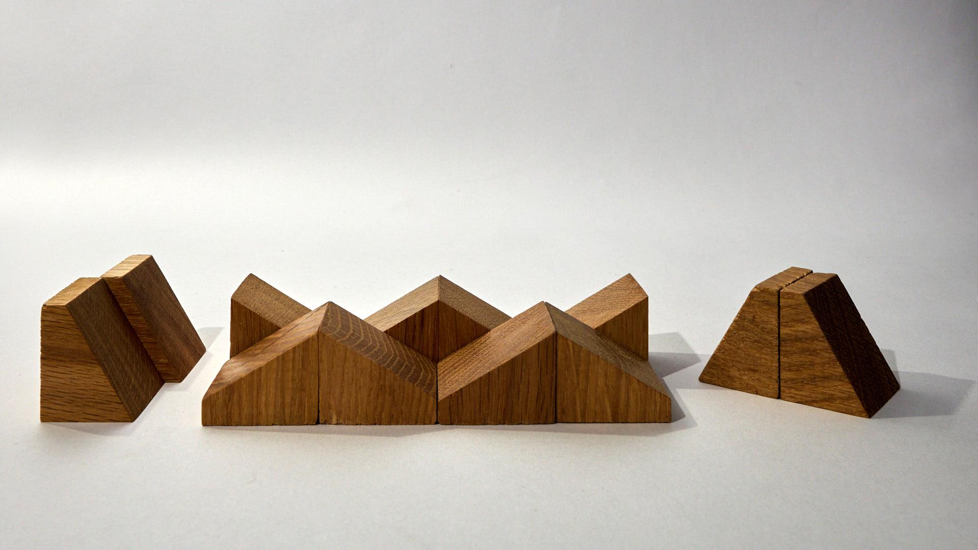 Natural Oak Wood Blocks Painted With Osmo Matte Oil – Perfect for DIY ...