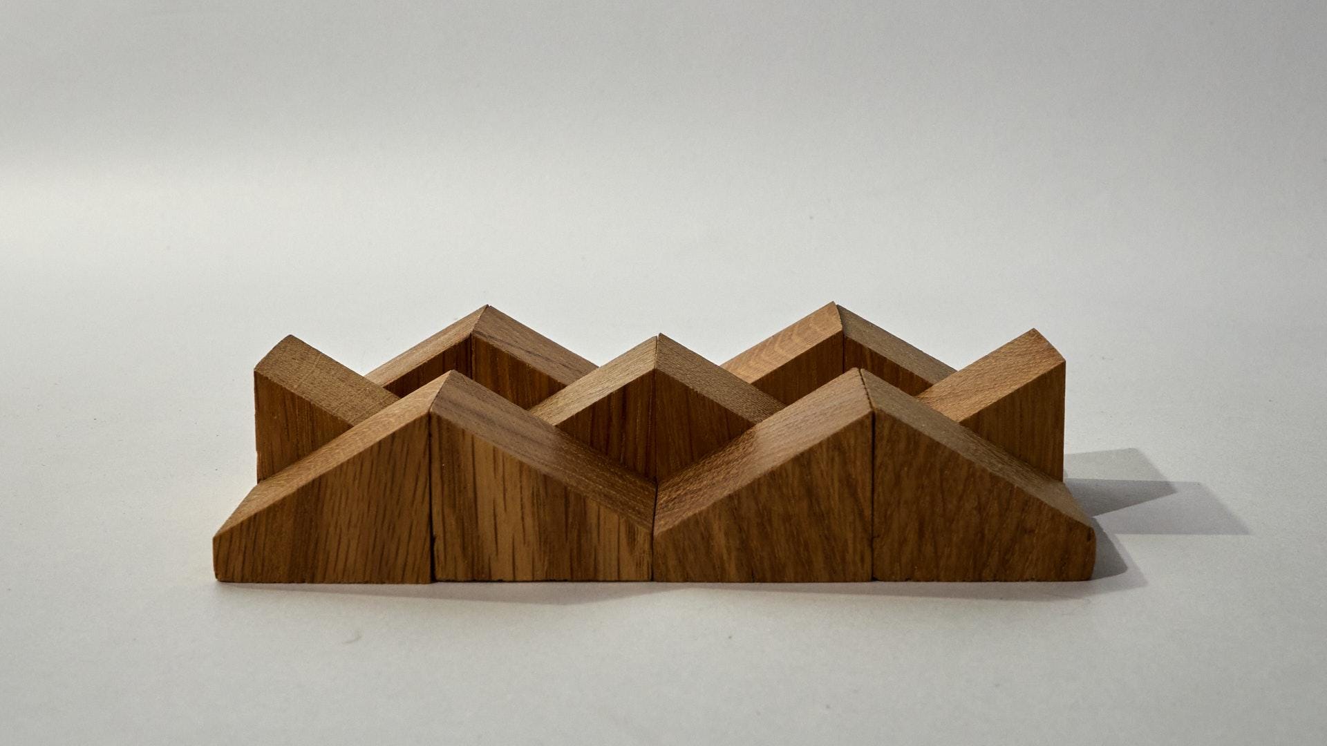 Natural Oak Wood Blocks Painted With Osmo Matte Oil – Perfect for DIY ...