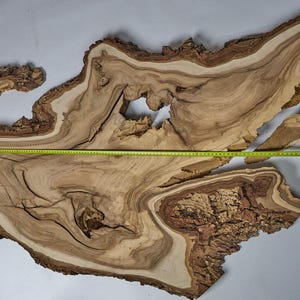A Natural Board With Original Edges 1350x700x40 Mm / 53.15x27.56x1.57 ...