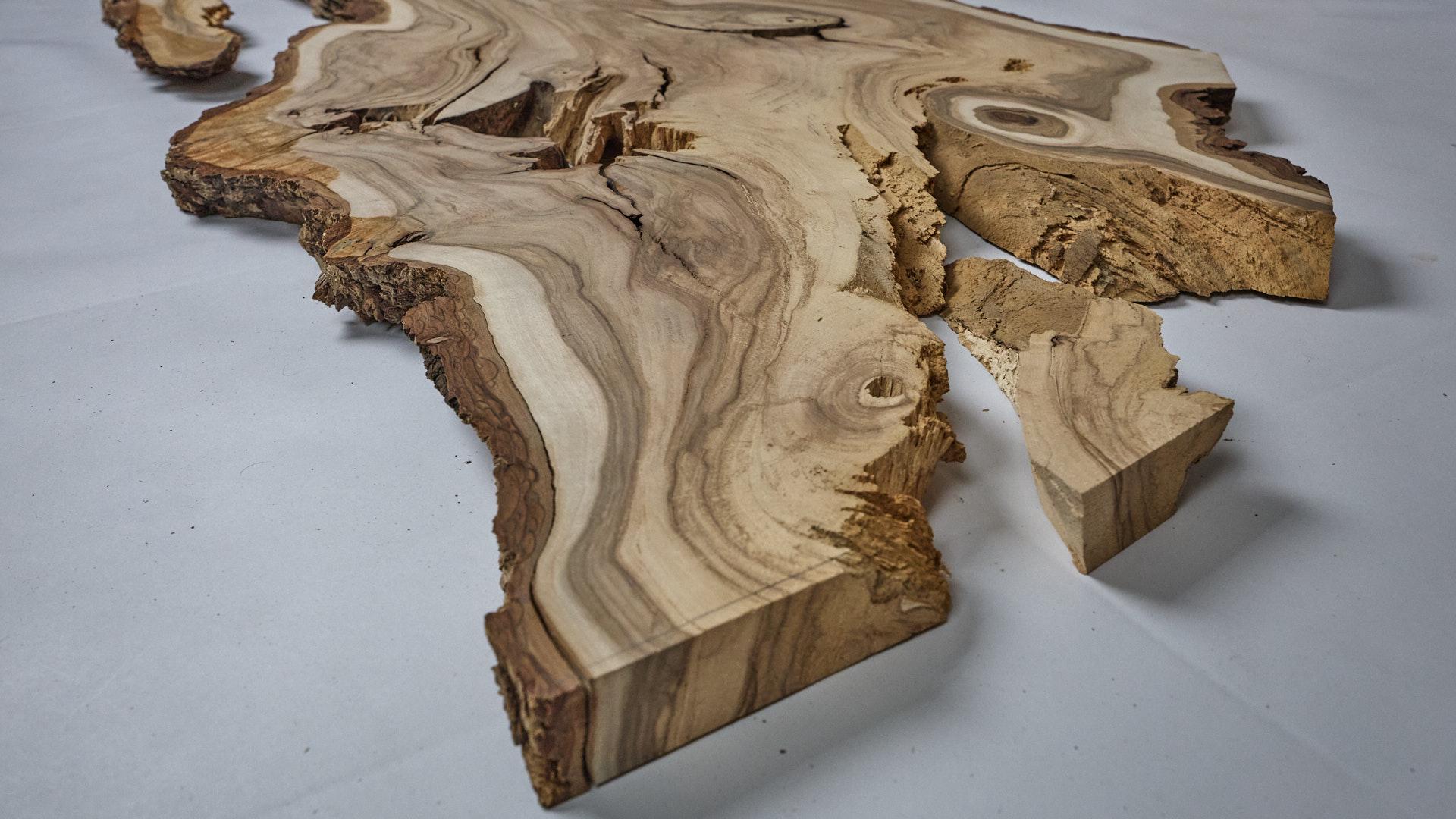 A Natural Board With Original Edges 1350x700x40 Mm / 53.15x27.56x1.57 ...