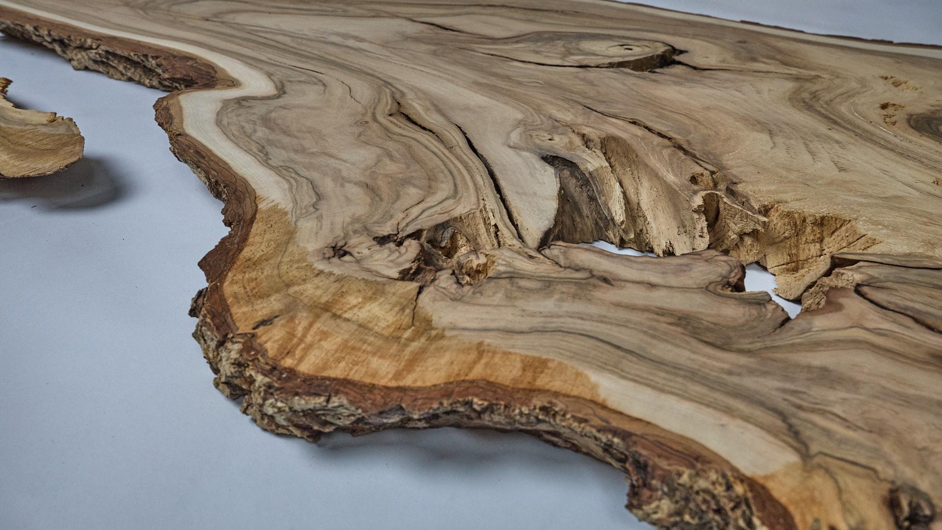 A Natural Board With Original Edges 1350x700x40 Mm / 53.15x27.56x1.57 ...