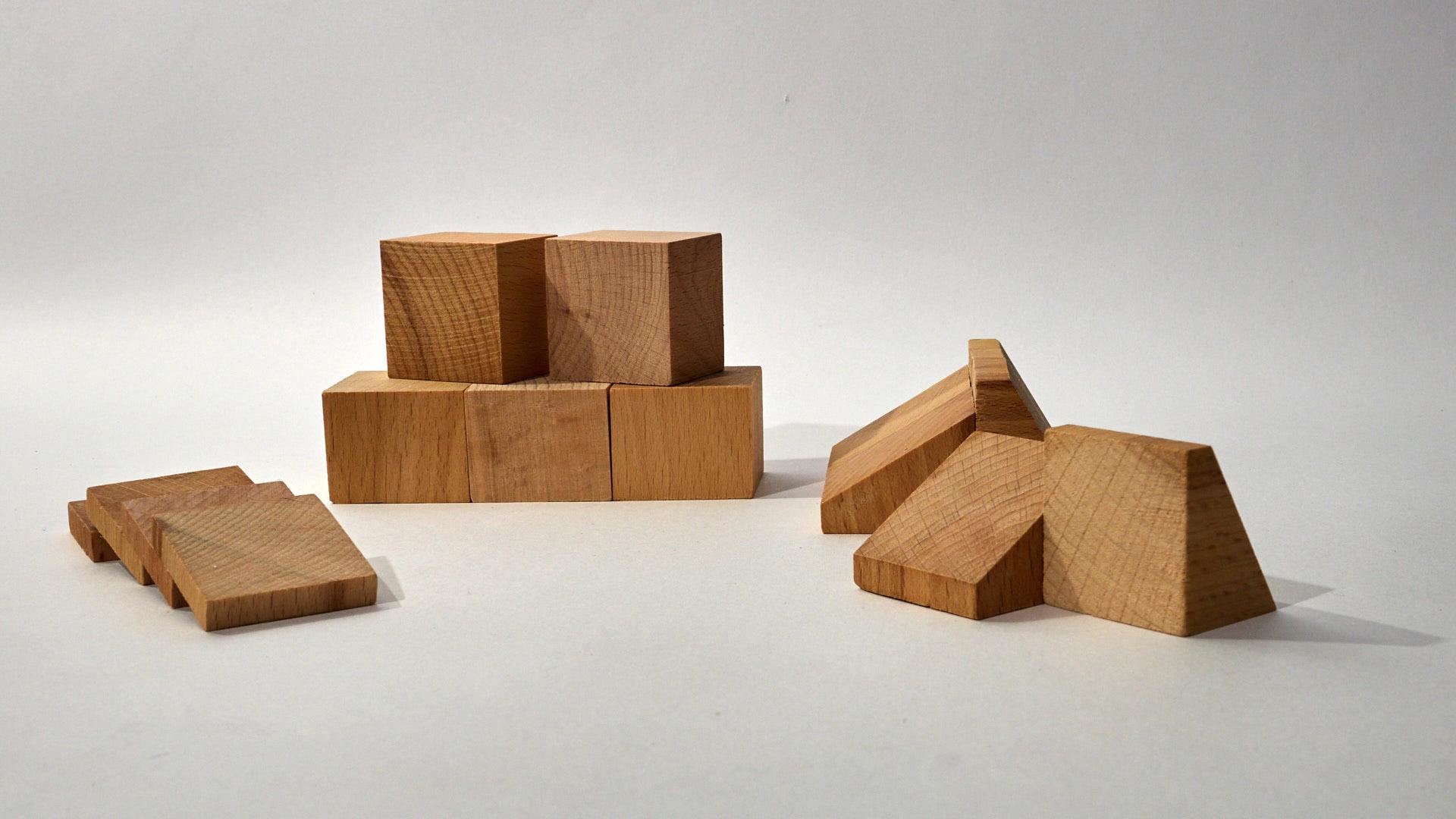 Natural Beech Wood Blocks Painted With Osmo Matte Oil – Perfect for DIY ...