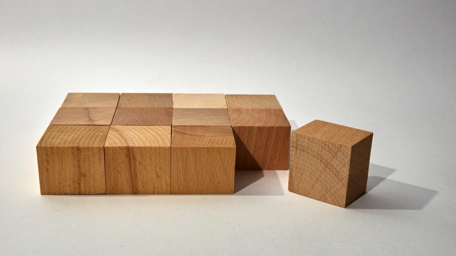 Natural Beech Wood Blocks Painted With Osmo Matte Oil – Perfect for DIY ...