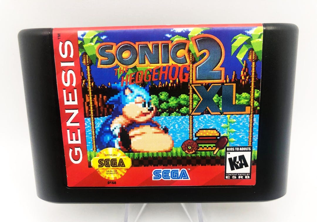 Sonic the Hedgehog 2 XL Edition Sega Genesis Video Game Cart - Etsy