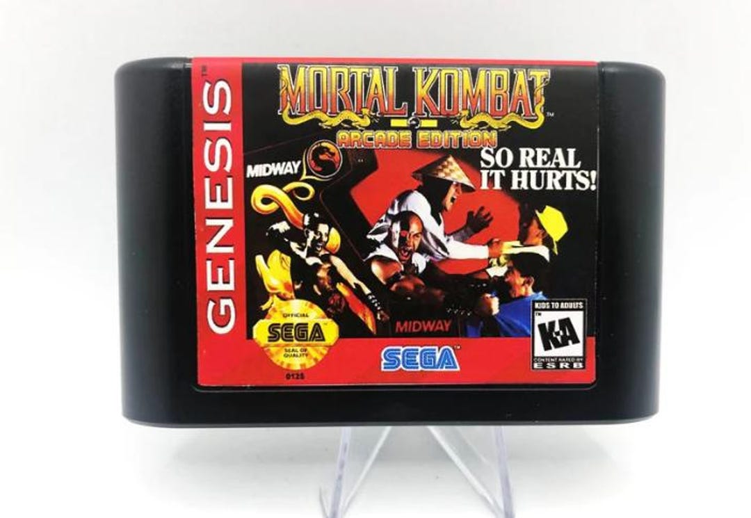 Mortal Kombat Arcade Edition Sega Genesis Video Game Cart - Etsy