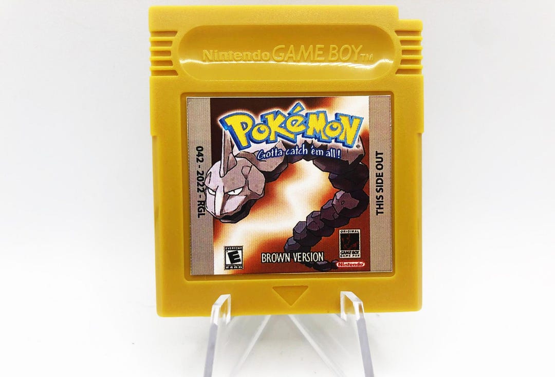 Pokemon Brown Version Gameboy Color Video Game Cart - Etsy
