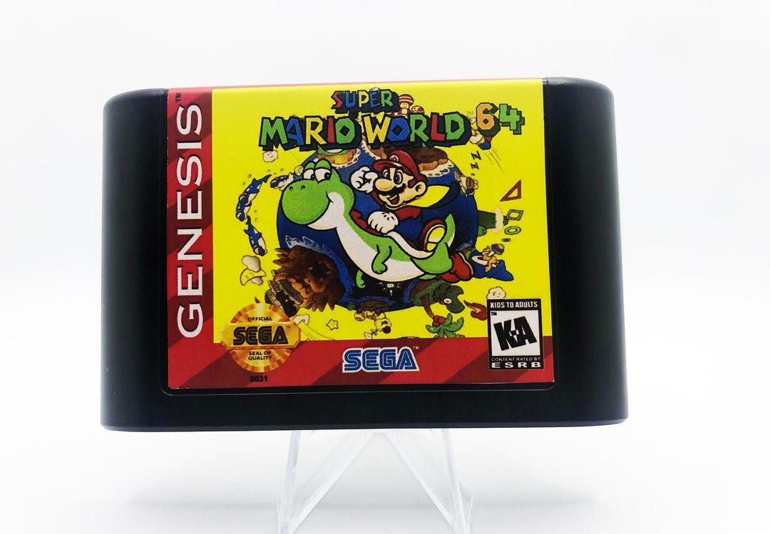 Super Mario World Sega Genesis Video Game Cart - Etsy