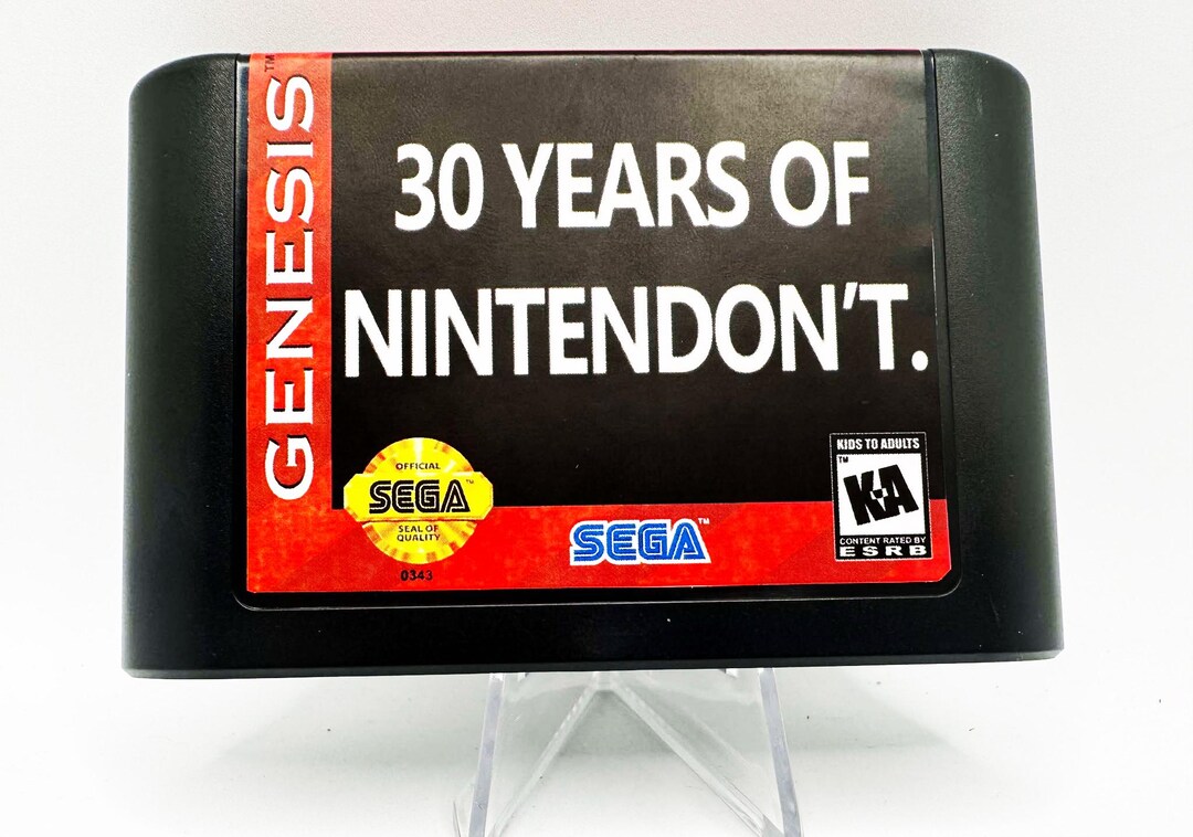 30 Years of Nintendon't Sega Genesis Video Game Cart - Etsy UK