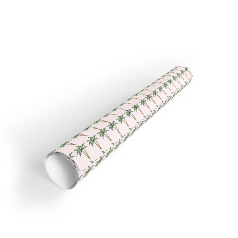 Pink Palm Trees Wrapping Paper, Gift Wrap, Palm Tree Gift Wrap ...