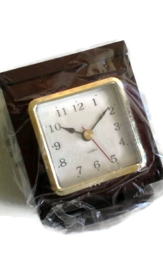Vintage Photo Cube Desk Clock Storage Box Elegant Mahogany - Etsy