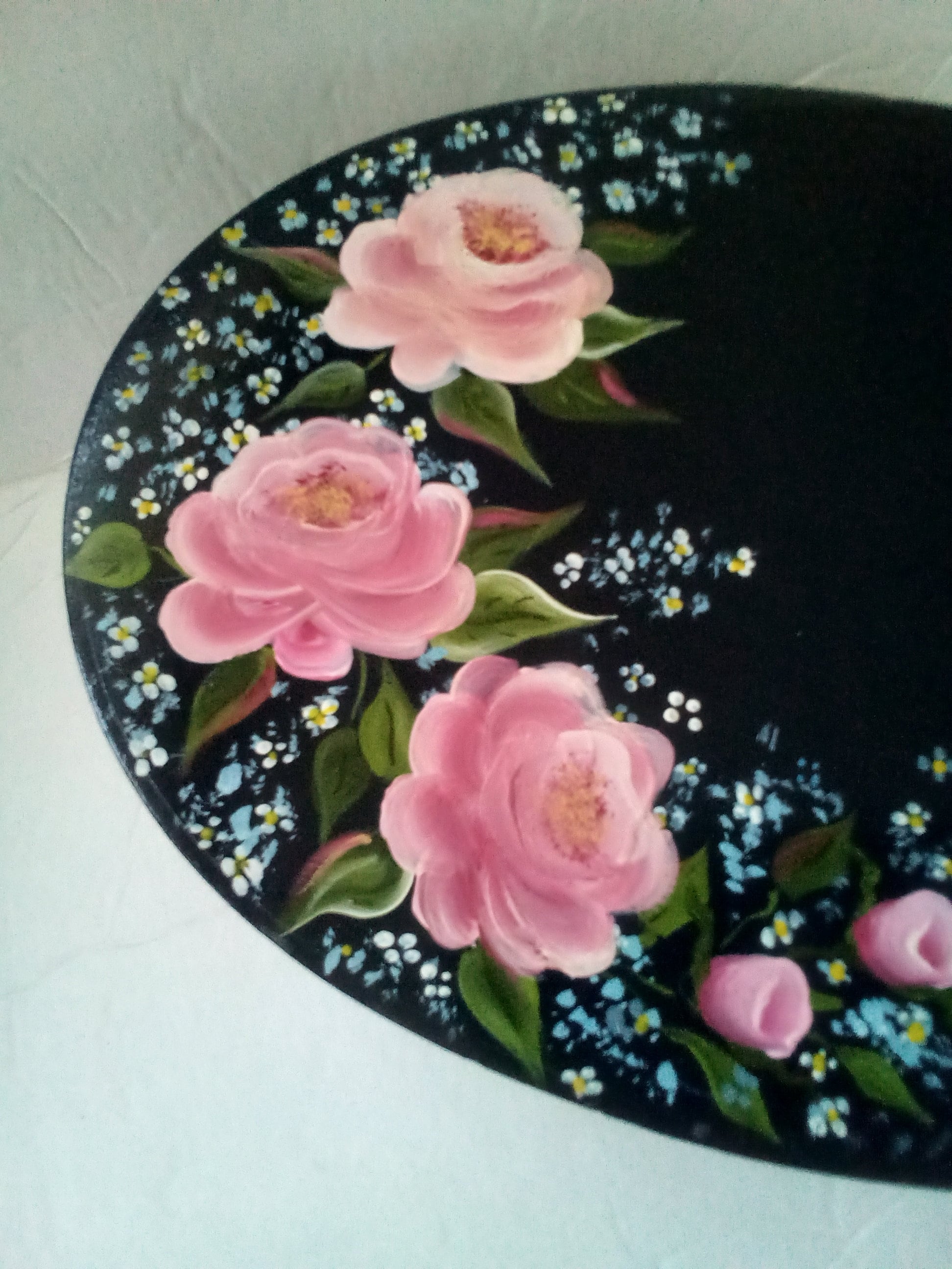 Vintage Shaker Style Oval Box Hand Made Wood Box Hand Painted Oval Box ...