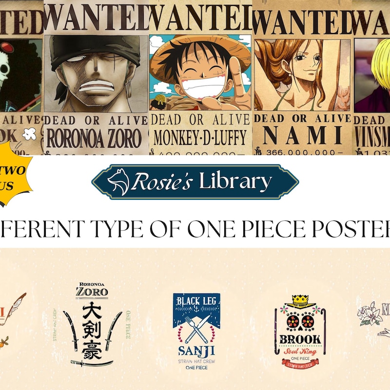 Luffys Wanted Poster - Etsy