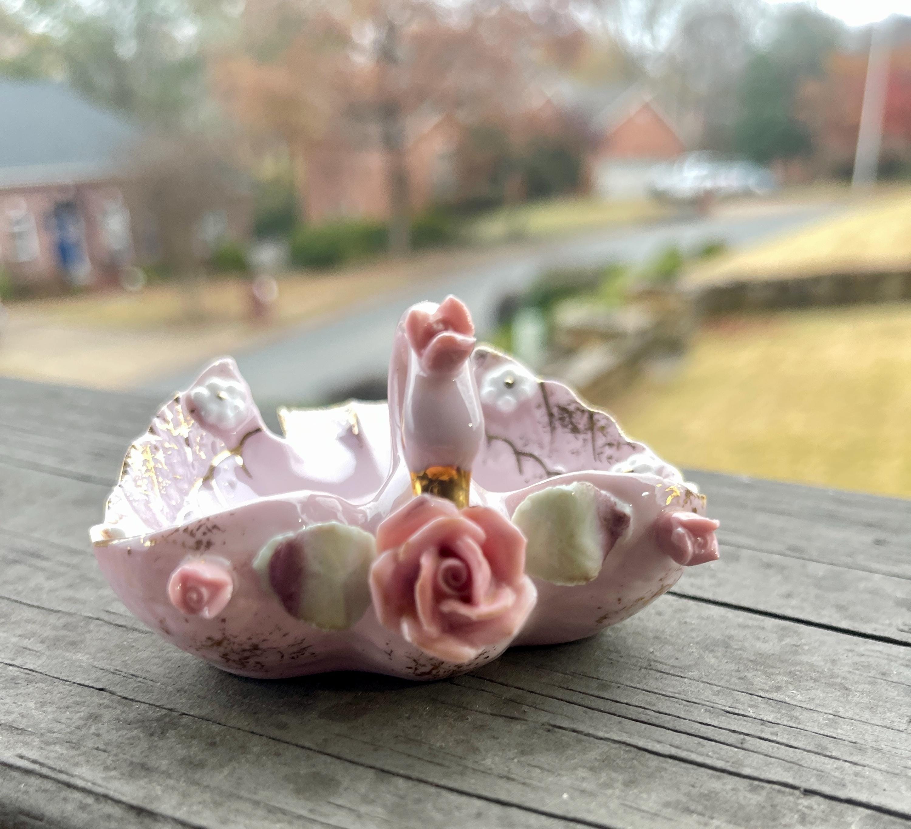 Pair of Lefton China Swans - Hand Painted - *free Ship - Etsy
