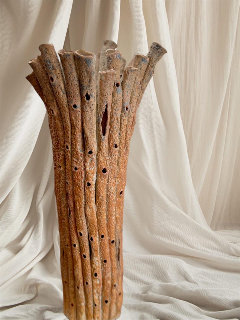 Ceramic Coral Vase. Ocean Inspired Handmade Sculpture. - Etsy