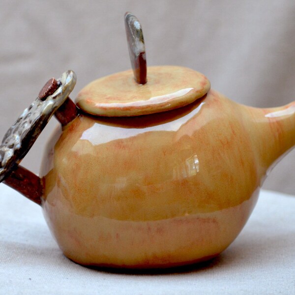 Pottery Teapot - Etsy