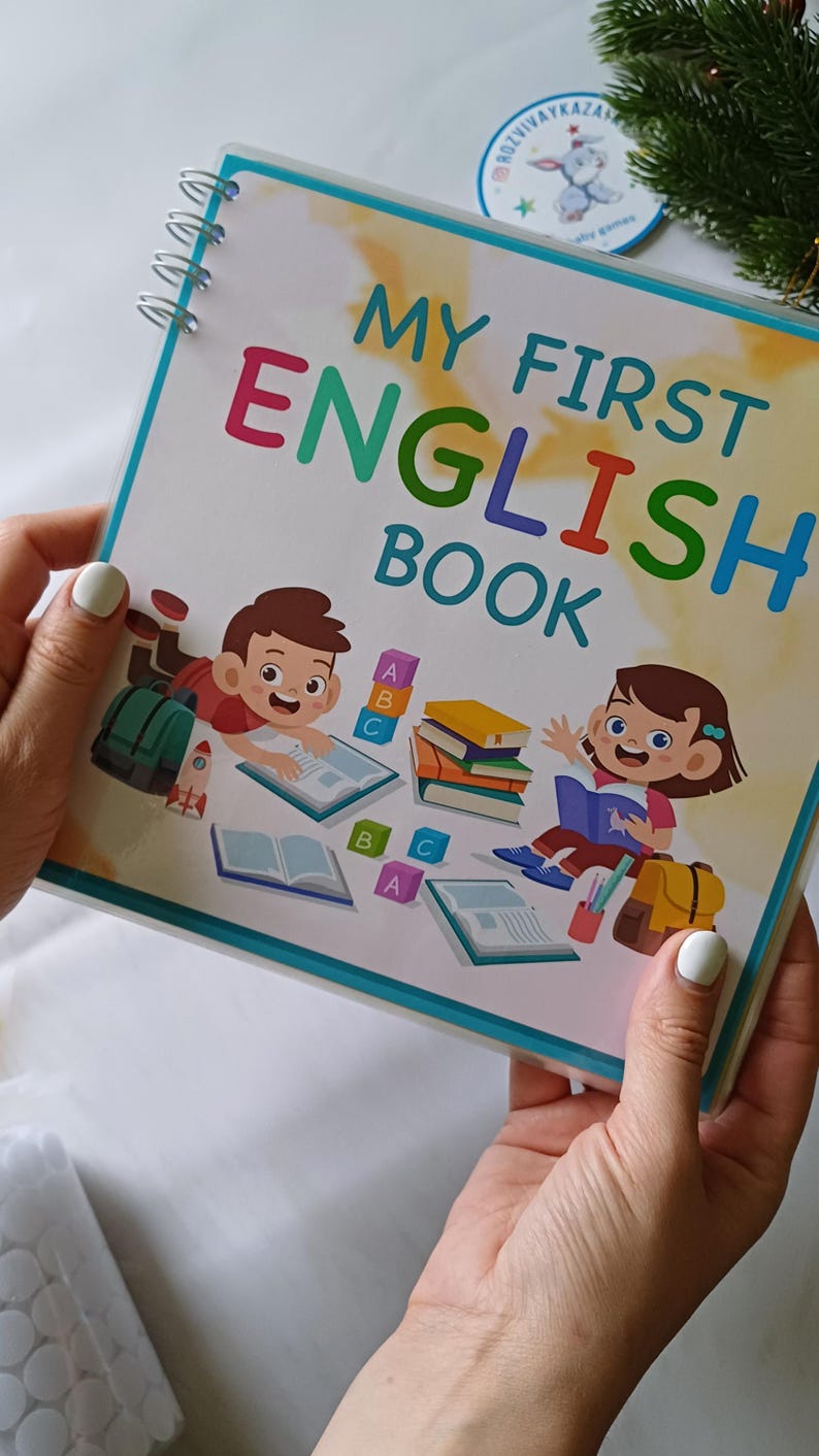 My First English Book | Busy Book, Practice Abcs - Etsy