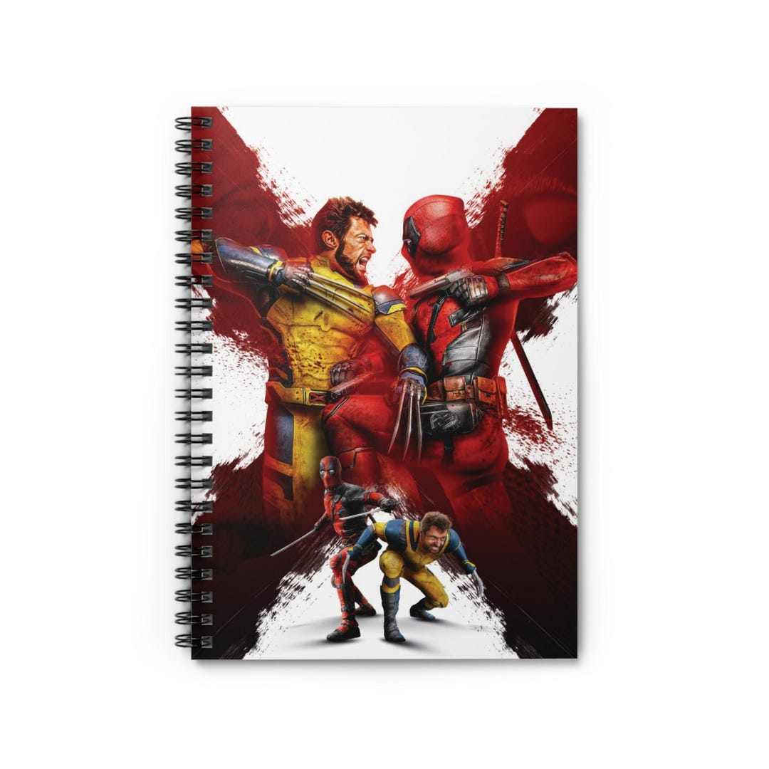 Deadpool & Wolverine Spiral Notebook - Etsy
