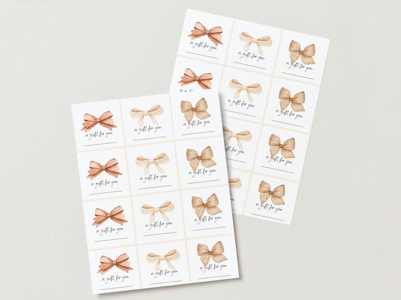 Printable Gift Tags, Editable Gift Tag, Digital Template - Etsy