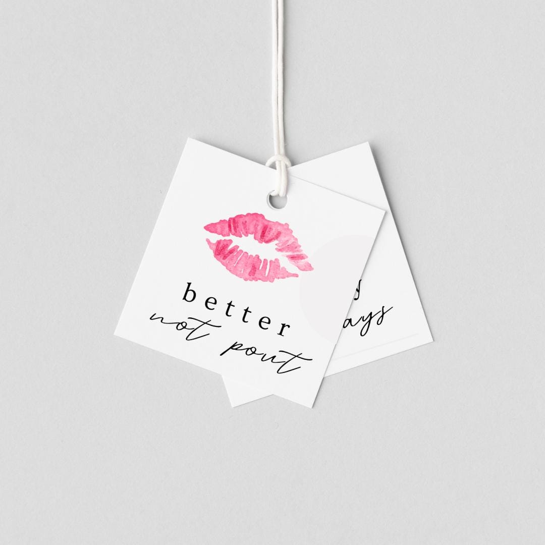 Printable Gift Tags, Editable Gift Tag, Digital Template, Merry ...
