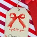 Printable Red Bow Gift Tags, Editable Gift Tag, Bow Themed Digital ...
