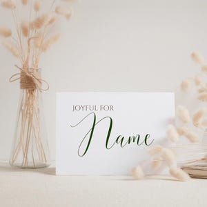 Printable Place Card Template: Editable Name Card (digital Download) - Etsy