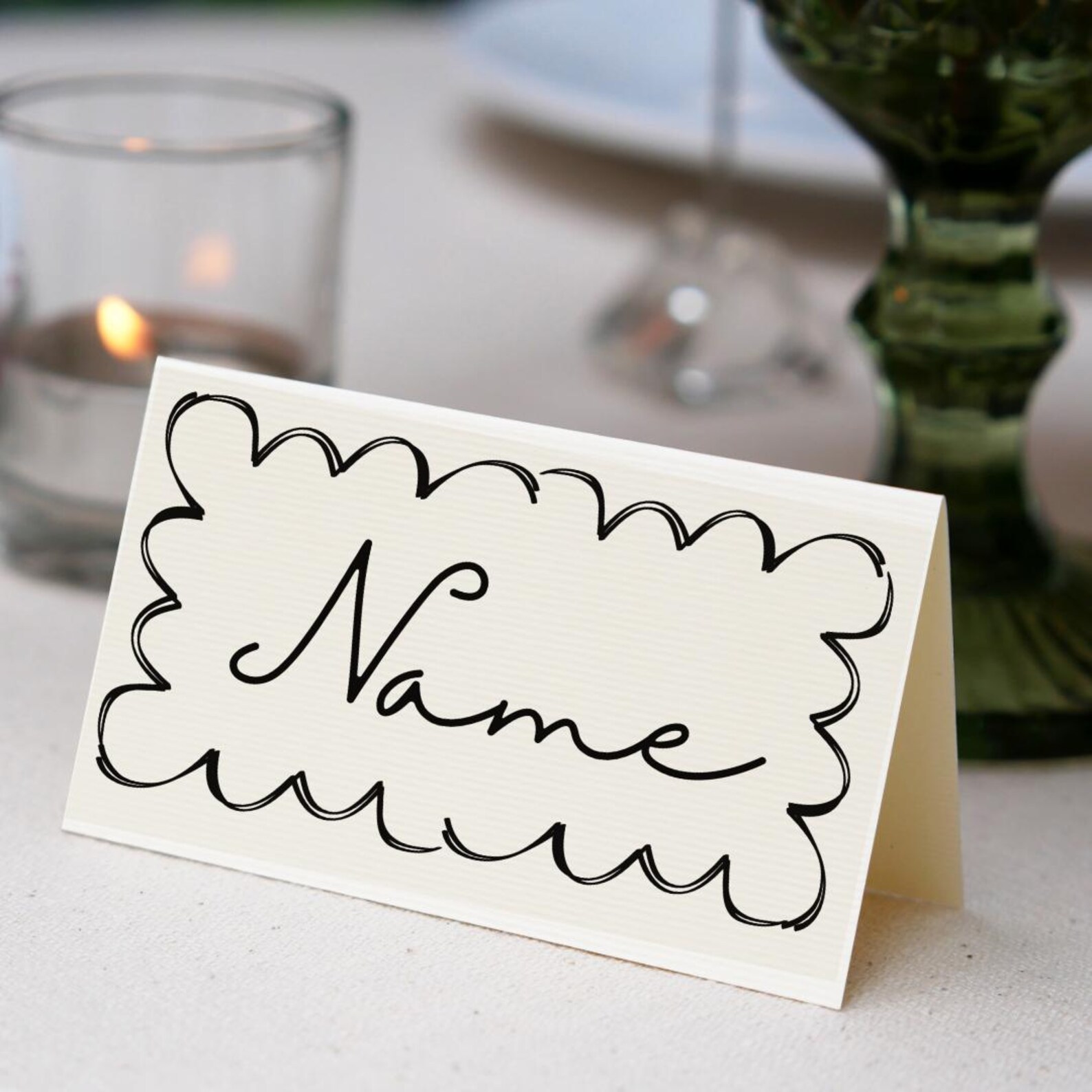 Printable Ruffles Menu and Placecard, Editable Menu Name Card, Ruffle ...