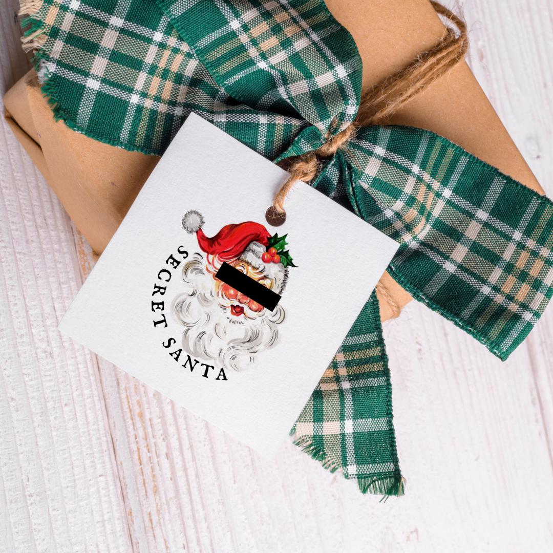 Printable Secret Santa Gift Tags, Editable Gift Tag, Secret Santa ...