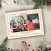 Printable Red Ruffles Holiday Photo Card landscape, Editable Photo Card ...