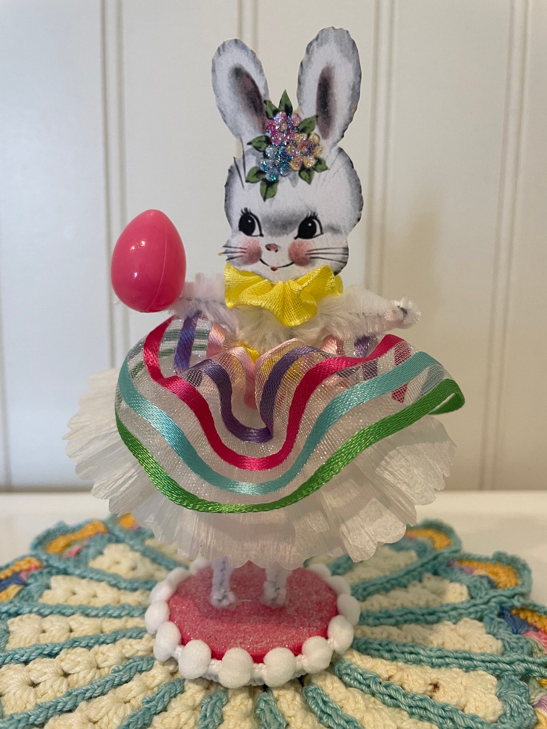 Vintage Style Bump Chenille Easter Figure - Etsy