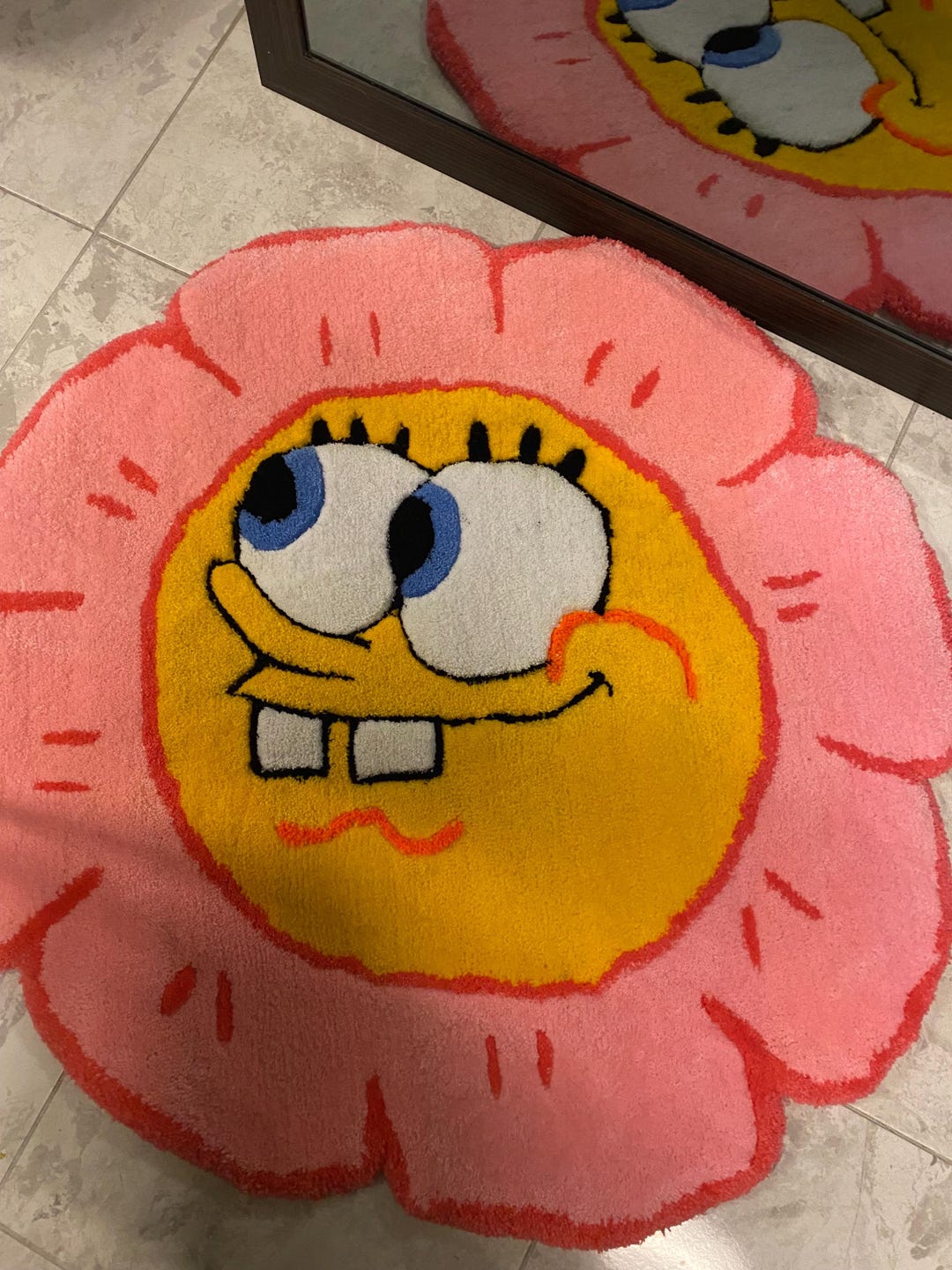 Handmade Cartoon Rug, Custom Rug, Custom Flower Rug, Cute Rug, Fun Home ...