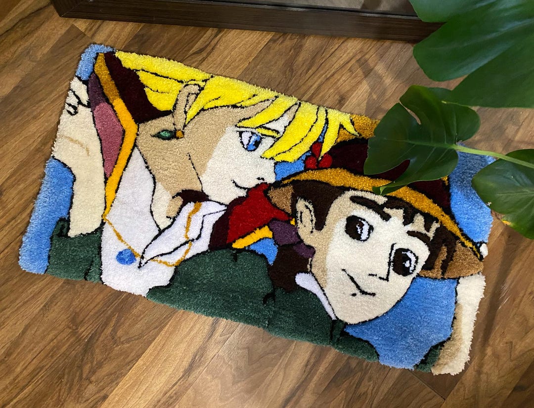 Anime Wall Hanging, Handmade Tufting Tug, Anime Character Rug, Custom ...