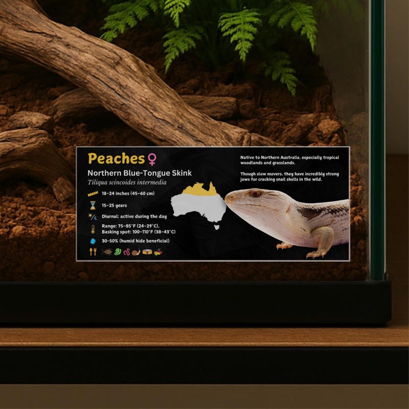 Reptile Label Name Cards - Etsy