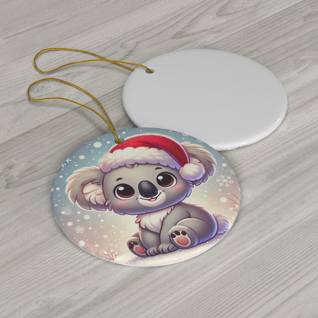 Cute Koala Christmas Ornament, Holiday Decor, Tree Decoration, Gift for ...