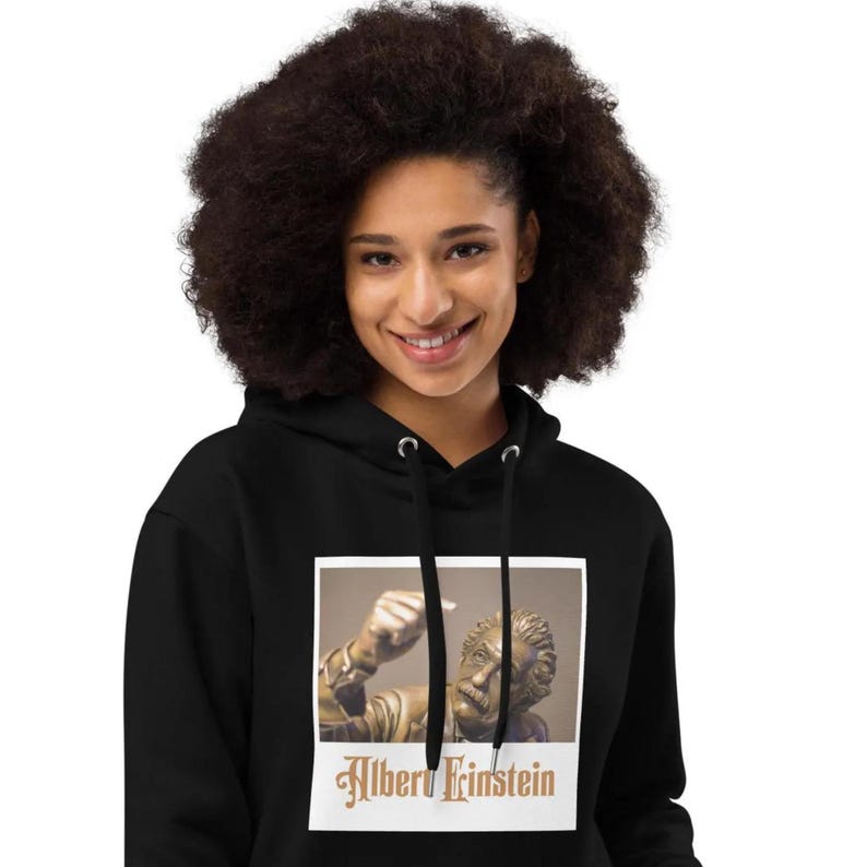 Albert Einstein Hoodie – Unisex Science Graphic Hoodie | Inspirational ...