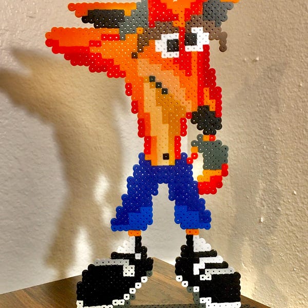 Crash Bandicoot Perler Beads - Etsy