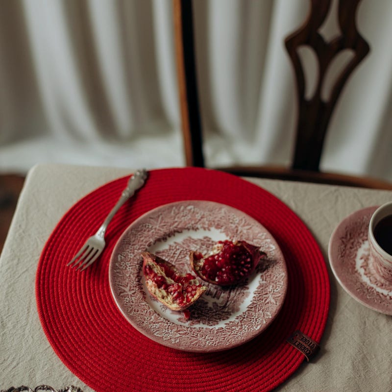Red Placemat - Etsy