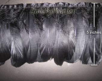 Golden Pheasant ruff feather fringe of green 2 yards trim New | Etsy